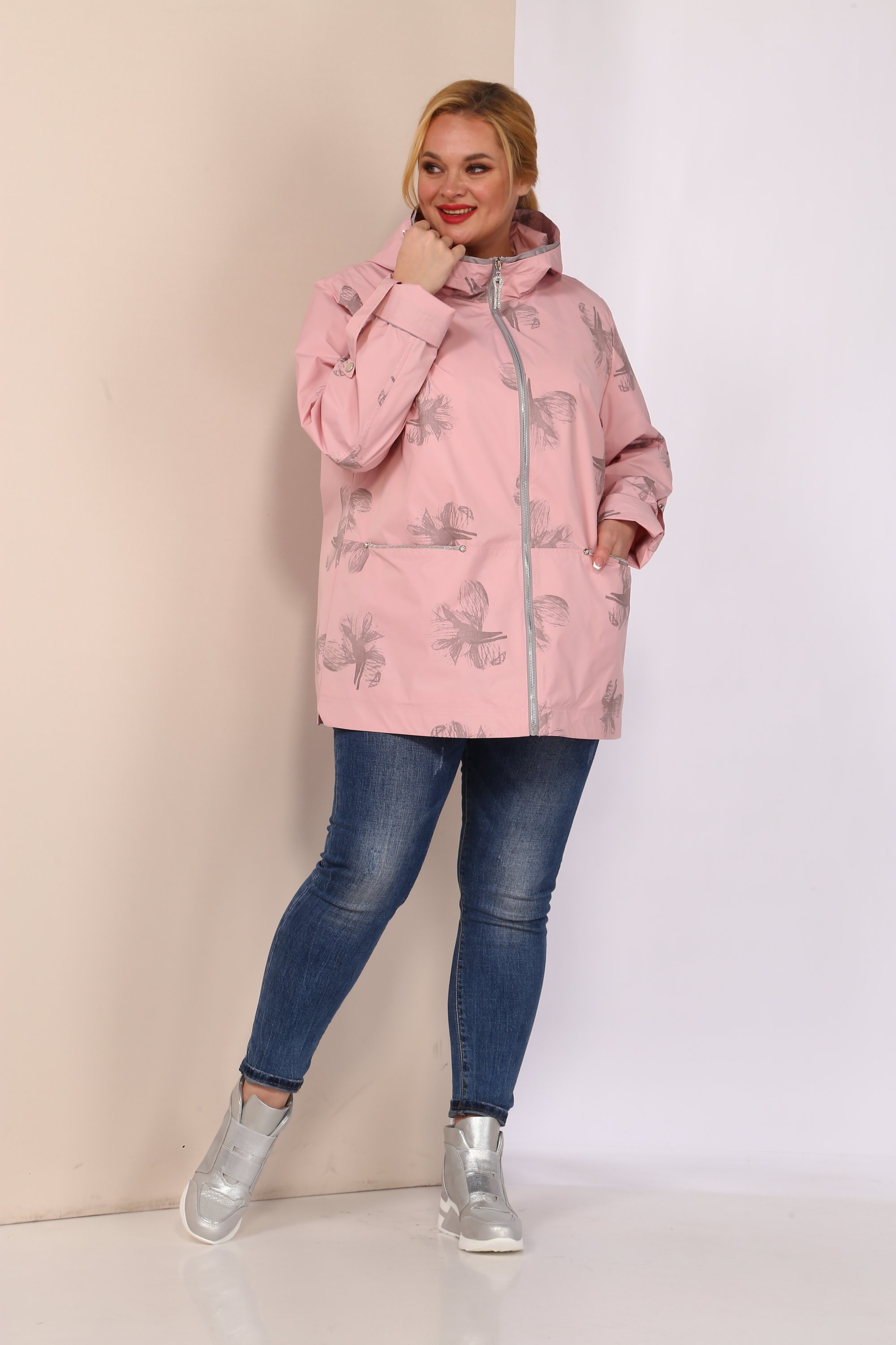 Куртка 2079 пудра Shetti купить в интернет магазине Велесмода